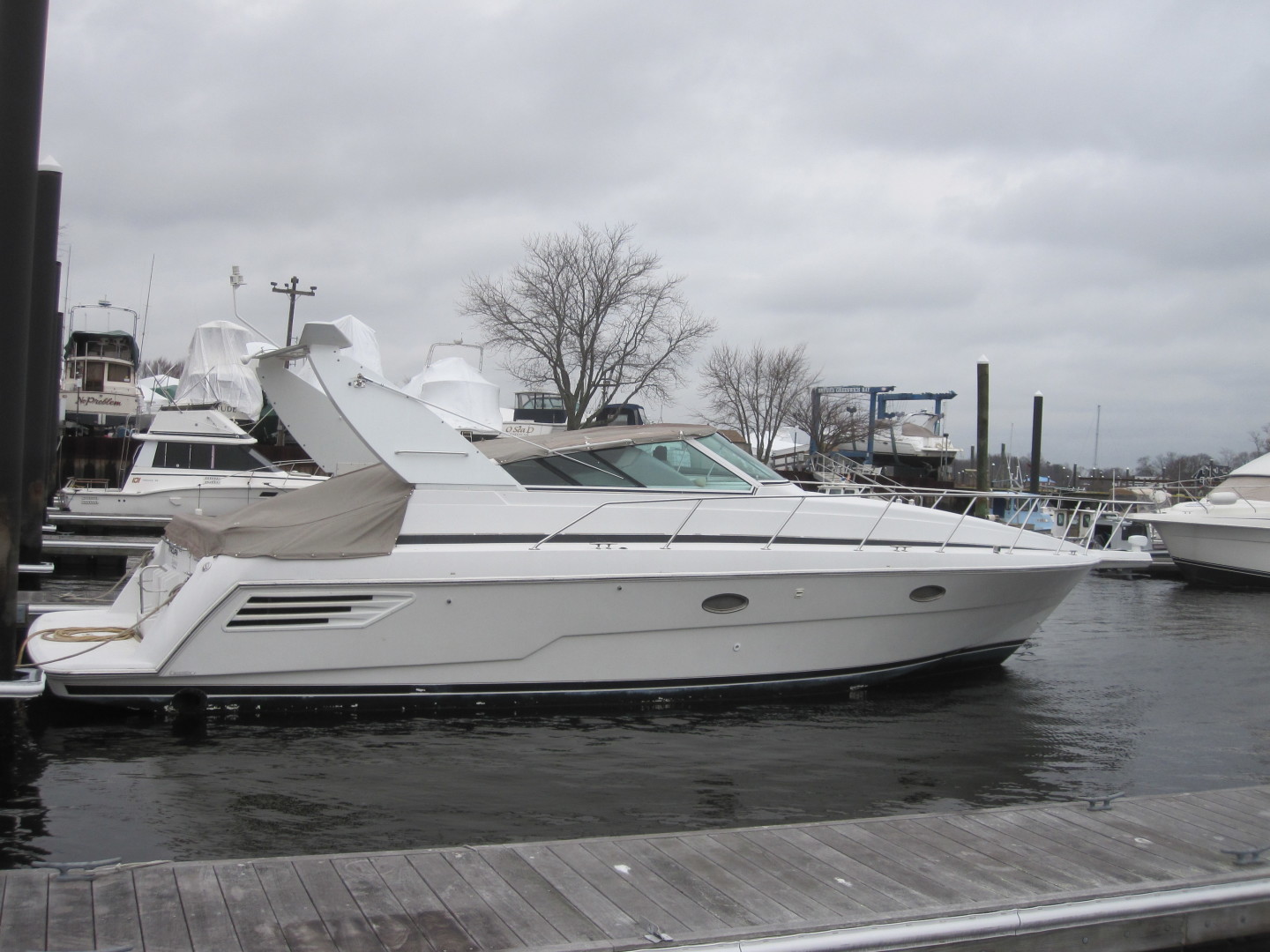 1998 Trojan 40 Express Cruiser Yacht For Sale | Andiamo Giorgio | SI Yachts