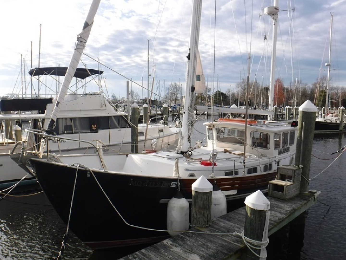 37' Fisher Motorsailer for Sale | Ketch | Mariner 2778010 | Curtis ...
