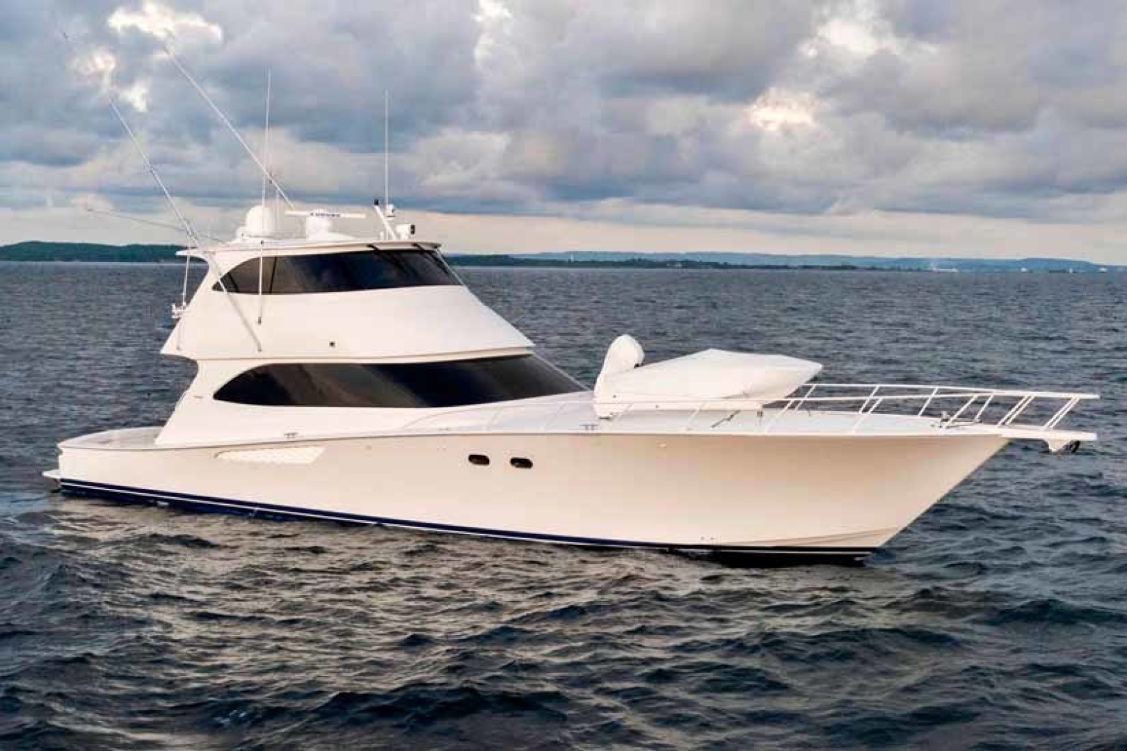 70 Viking 70 Enclosed Bridge Last Call 26 North Yachts