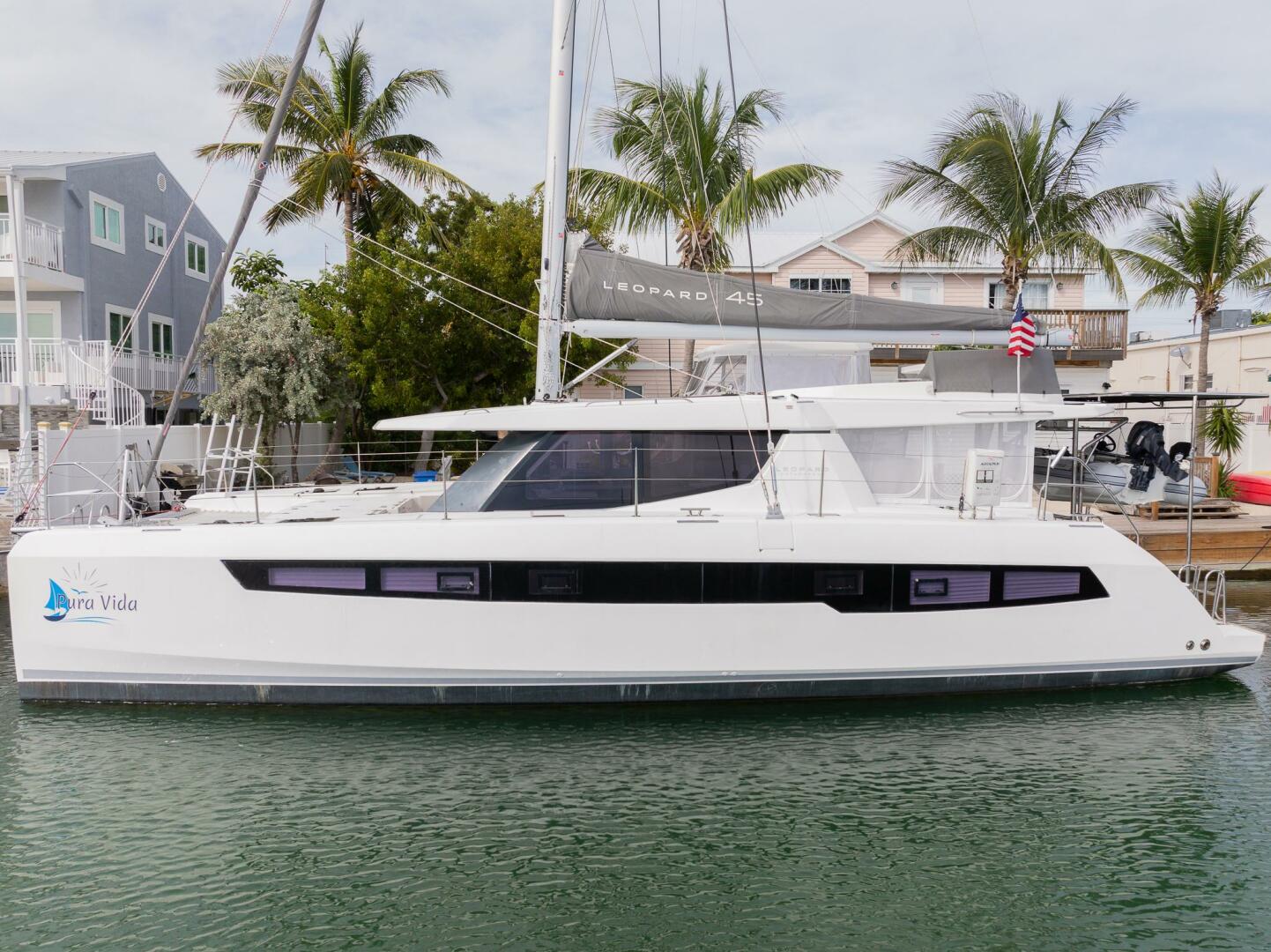 Pura Vida 2022 Leopard 45 for sale in Marathon, Florida by Brewer Yacht ...